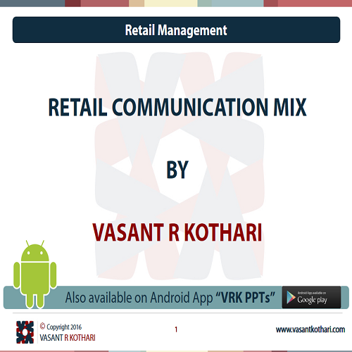 Retail | Vasant R Kothari
